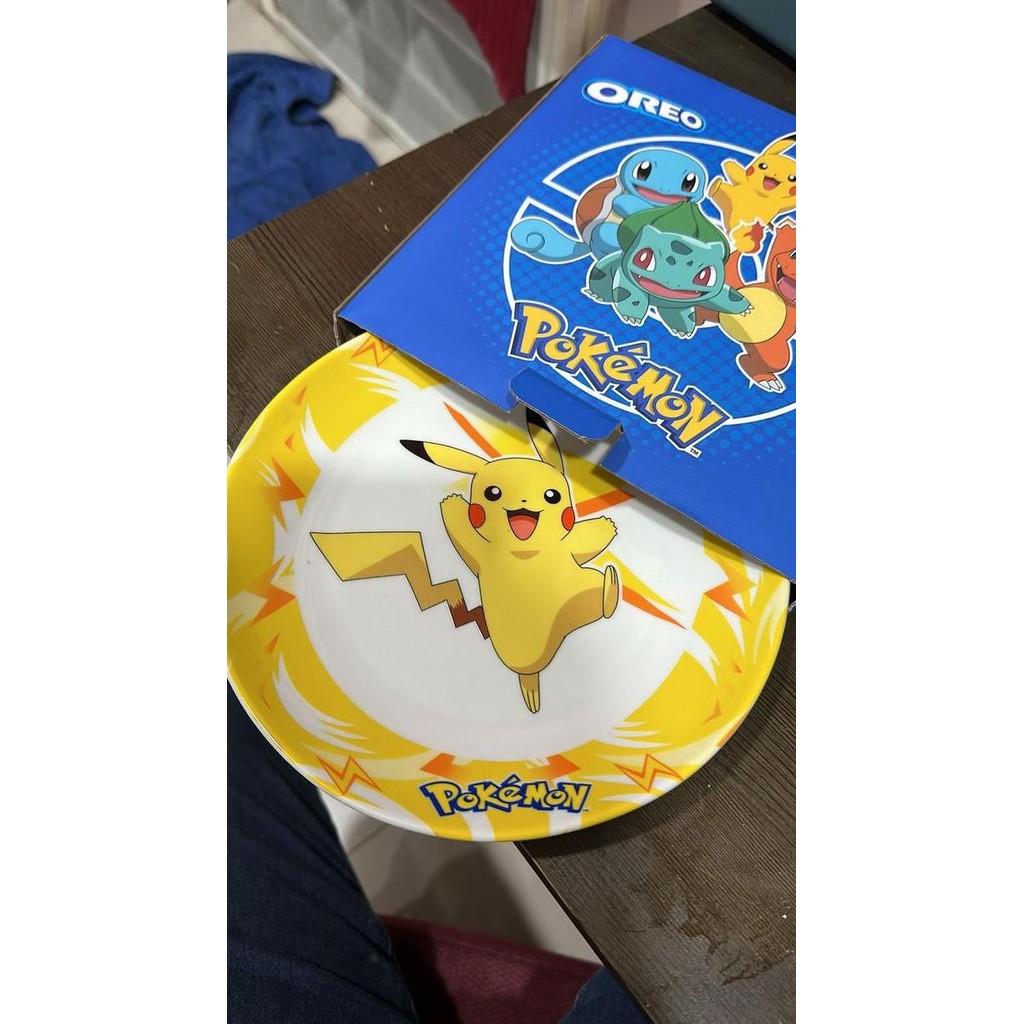 Jual TERLARIS - Piring Gelas Pikachu Bulbasaur Squirtle Oreo Pokemon ...