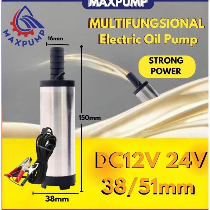 Jual Original Pompa Oli Elektrik MAXPUMP DC 12V 24V Multifungsi ...