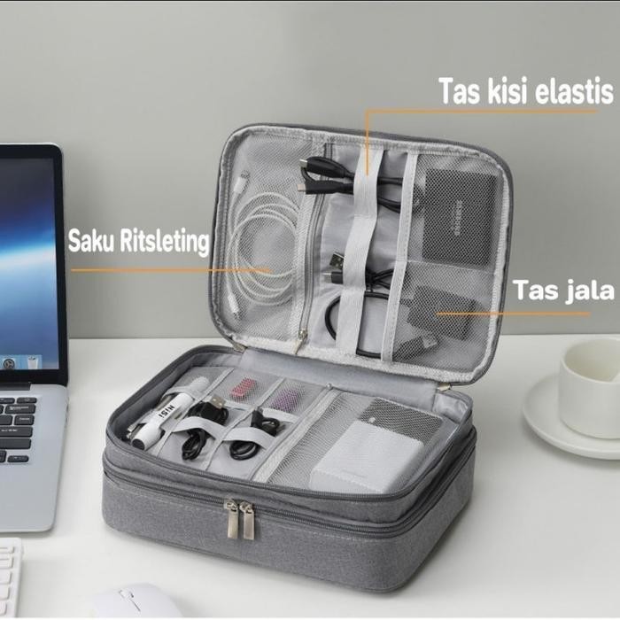 Jual JBM Travel Pouch Organizer Digital Tas Penyimpanan Gadget Kabel ...