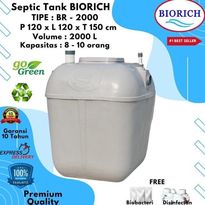 Jual Septic Tank / Tangki Septik Biorich [8-10 Orang] Biotek Biofil ...