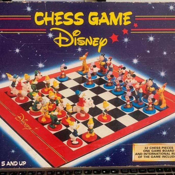 Jual Vintage Chess Disney Chess Game Disney Catur + free buku catur ...