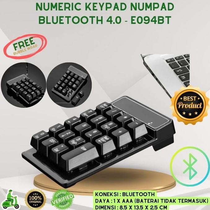 Jual Promo Bluetooth Numeric Keypad Angka Murah - Numpad Wireless 4.0 ...