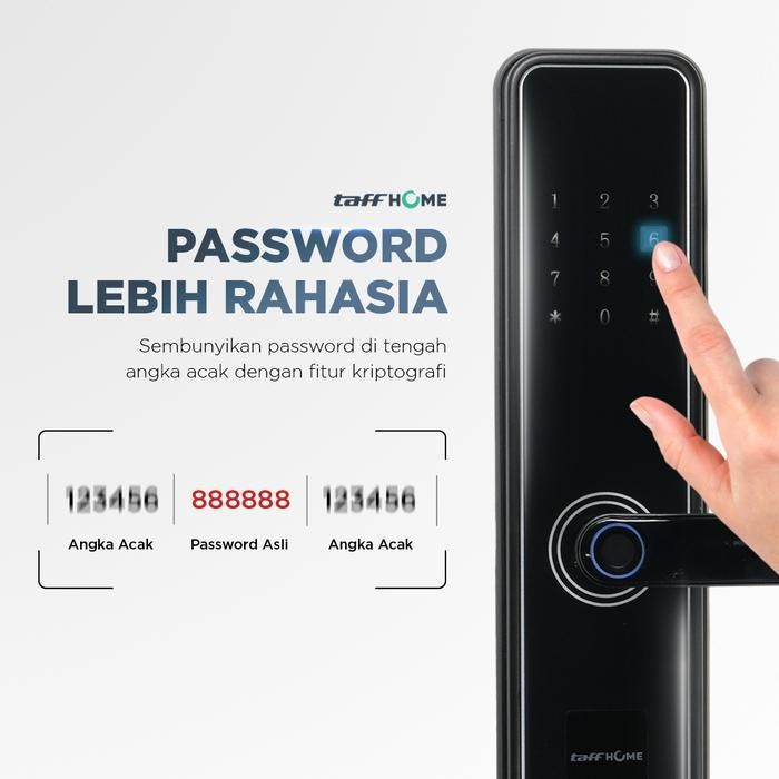 Jual Gis Smart Door Lock Fingerprint Password Card - Black | Shopee ...