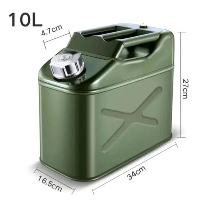 Jual JERIGEN 10L JERRY CAN 10 LITER BESI TEMPAT GENSET BBM BENSIN SOLAR ...