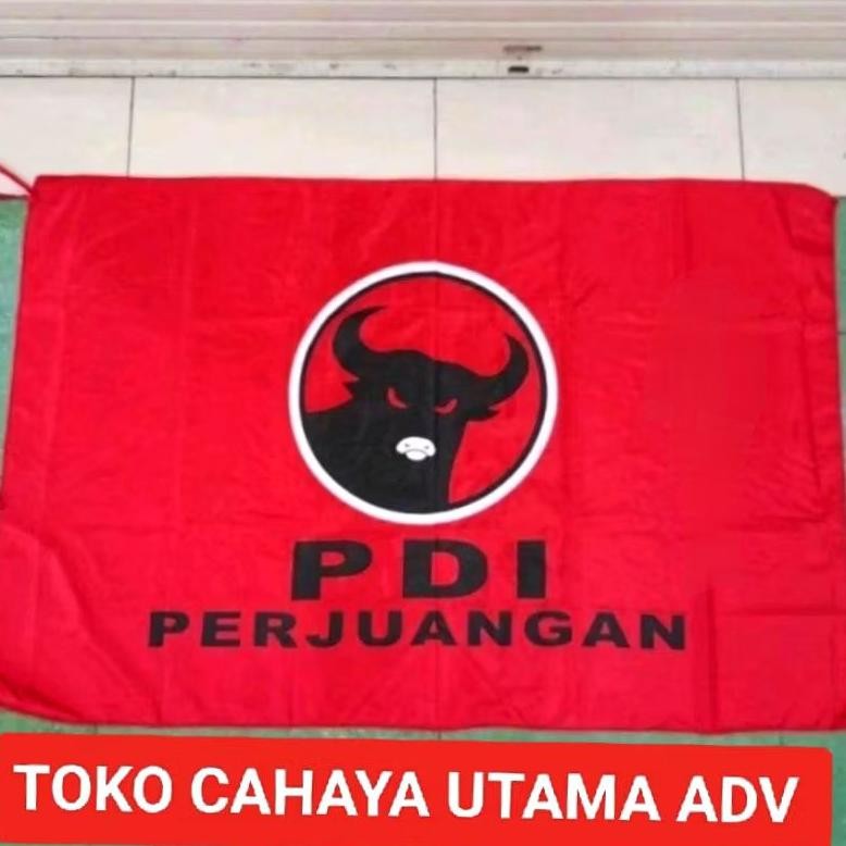 Jual BENDERA PARTAI PDI / bendera partai PDIP 60 x 90 ( 100 lembar ...