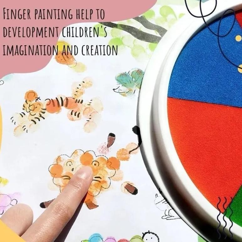 Jual Super Seller G-24 Gfd-12 Mainan Edukasi Cap Tangan Finger Painting ...