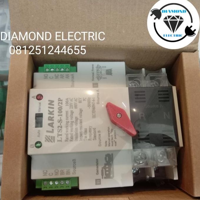 Jual Larkin Ats Otomatic Genset 2 Phase 2 Wire 100A Lts-2P | Shopee Indonesia