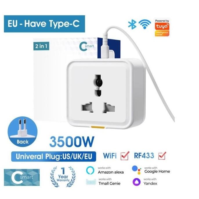Jual Smart Portable Plug Colokan Saklar Smart On Off Wifi Tuya Smart ...