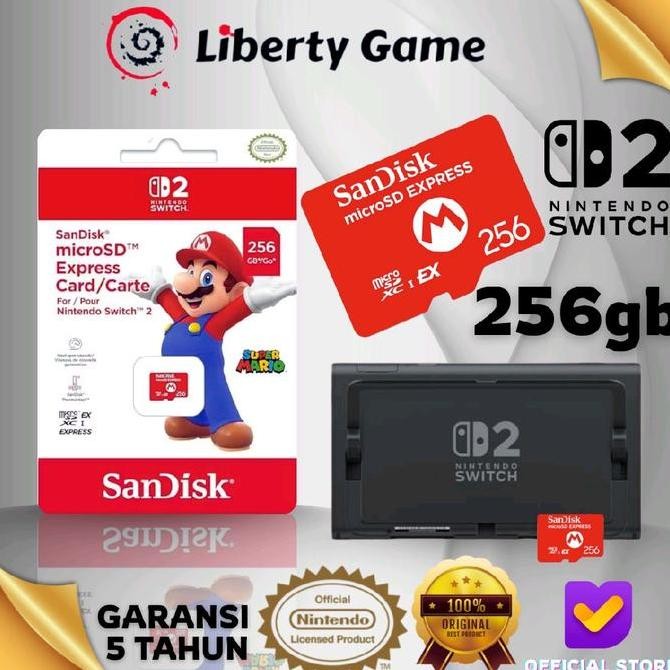 Jual TERBARU - Sandisk 256gb MicroSD Express Mario Edition / Microsd / SD CARD / XC 1 EX / Mikro ...