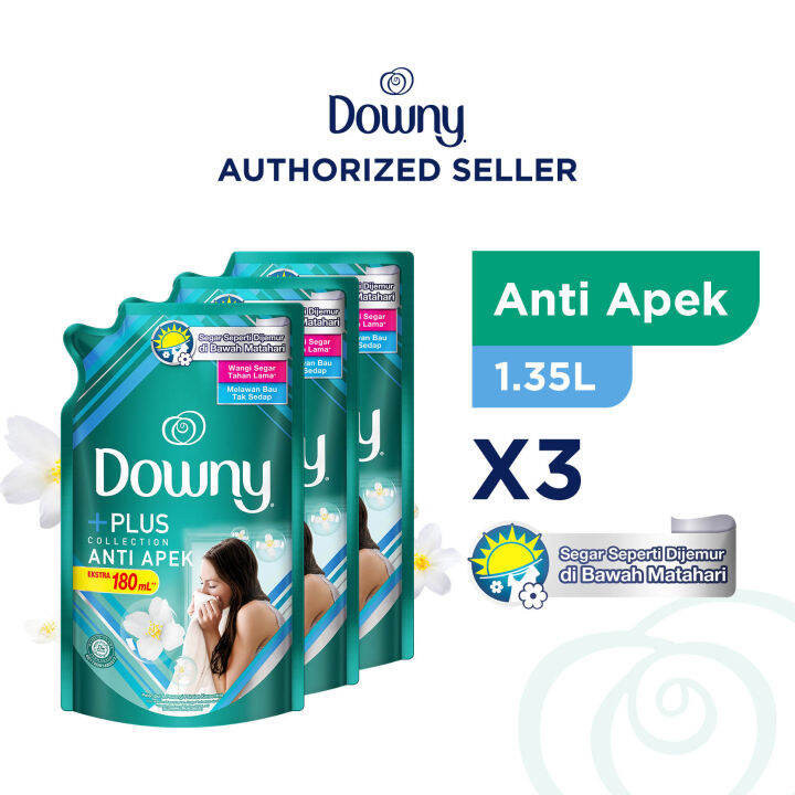 Jual Downy + Collection Anti Apek Pewangi Pelembut Pakaian Refill 1.35L - Isi 3 | Shopee Indonesia