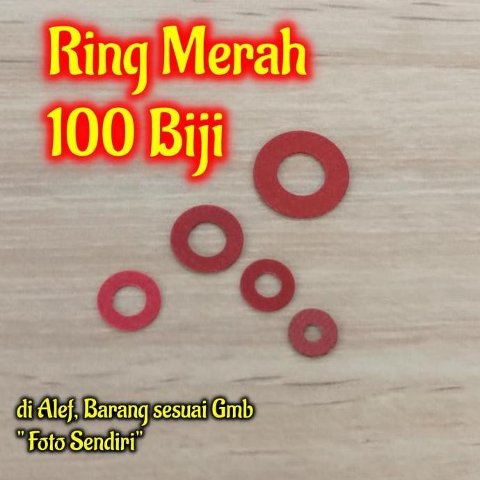 Jual [Expert] Ring Pcb Merah Spacer 100 Biji M3 M4 M5 M6 M8 ring red ...