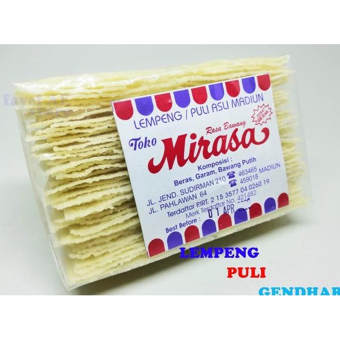 Jual Kerupuk Puli Madiun Kerupuk Lempeng Mirasa Madiun | Shopee Indonesia