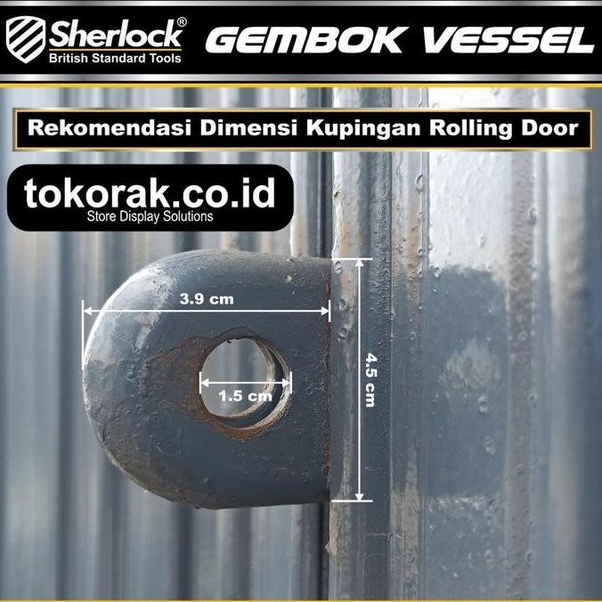 Jual Gembok Vessel Folding Gate Sherlock Gembok Tabung Ruko Gudang Toko ...