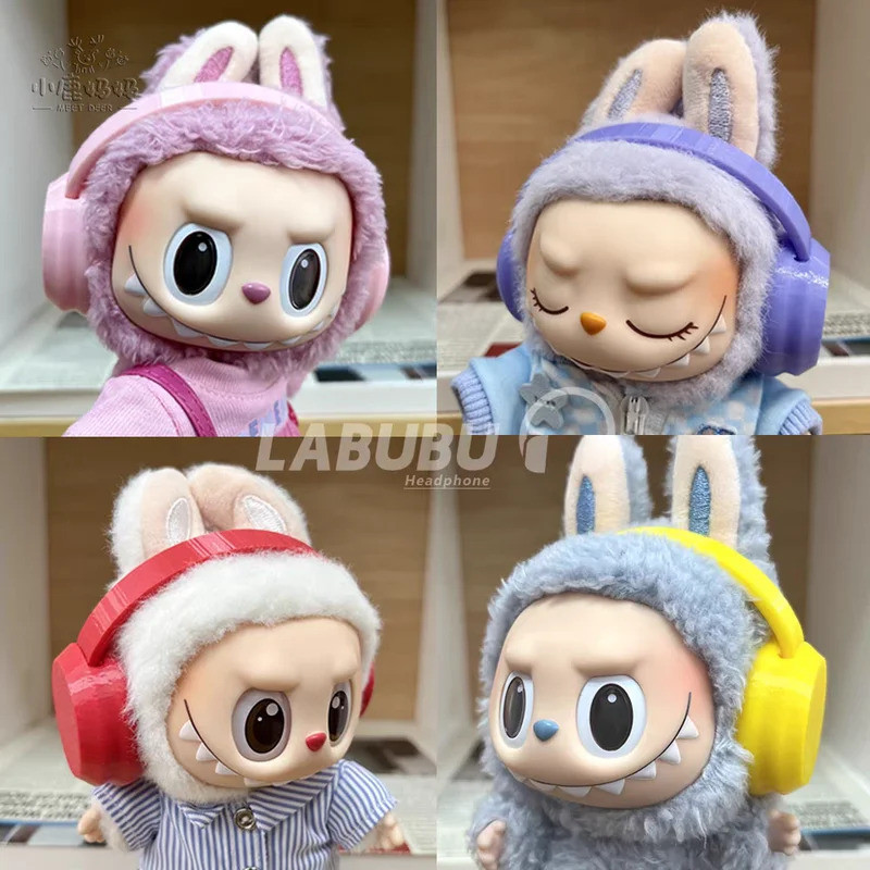 Jual headset labubu untuk aksesori boneka labubu V1 V2 berukuran 15cm ...