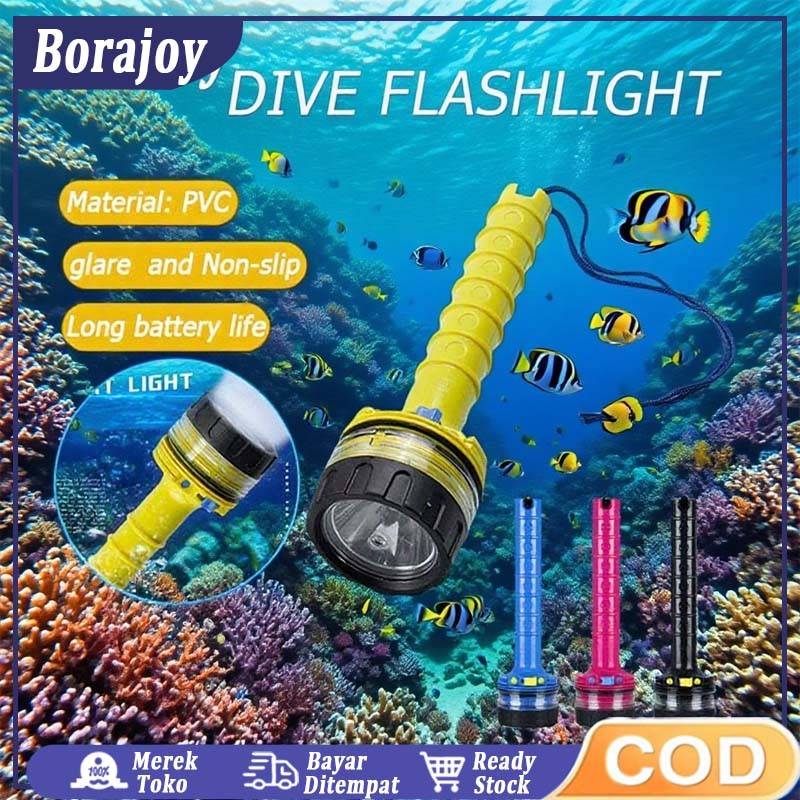 Jual Senter Selam scuba underwater Waterproof Led Diver Light ...