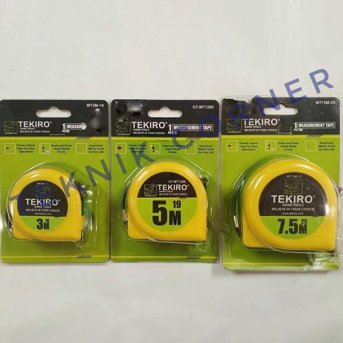 Jual TEKIRO meteran 3M 5M 7.5M ; 3 / 5 / 7.5 M meter ORI | Shopee Indonesia