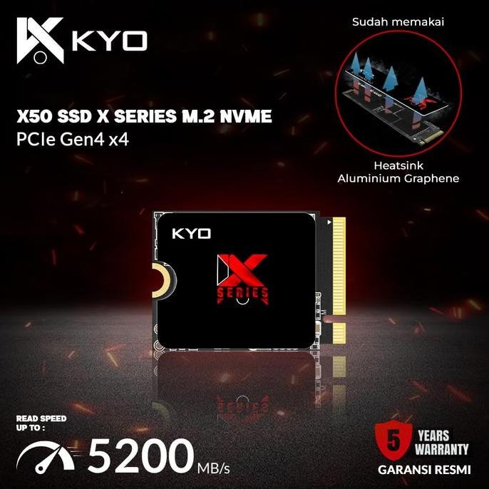 Jual ready SSD KYO X50 2230 PCIe 4.0 X Series NVMe 1TB 2TB 4TB 8TB SSD ...