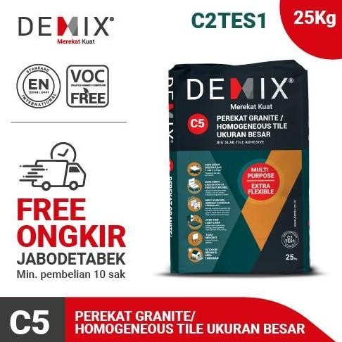 Jual Perekat Granit Ukuran Besar DEMIX C5 - C2TES1 - 25 Kg | Shopee ...
