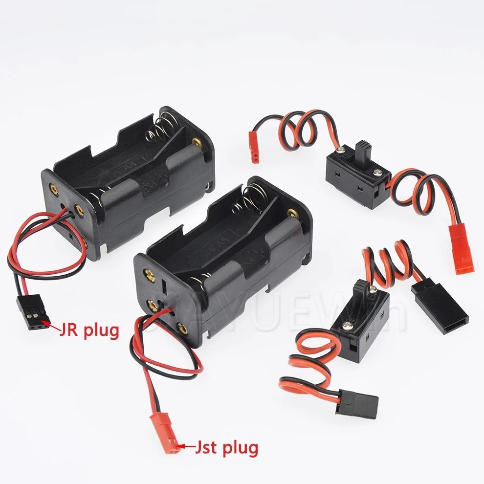 Jual 1pc 4 x AA Battery Holder Receiver Power Box / On/Off Switch With ...