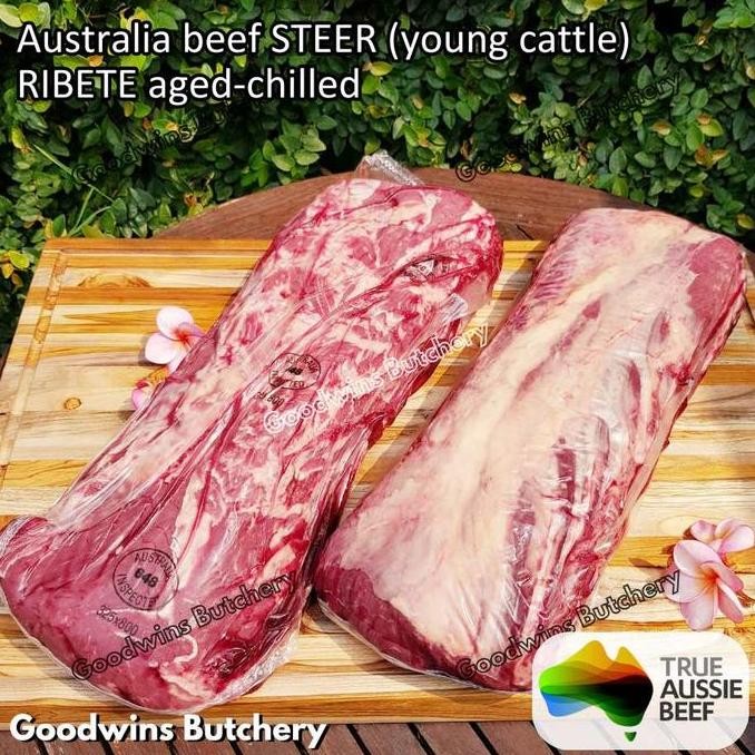 Jual Beef Ribeye Aged-Chilled Australia Steer (Young Cattle) Whole Cuts ...