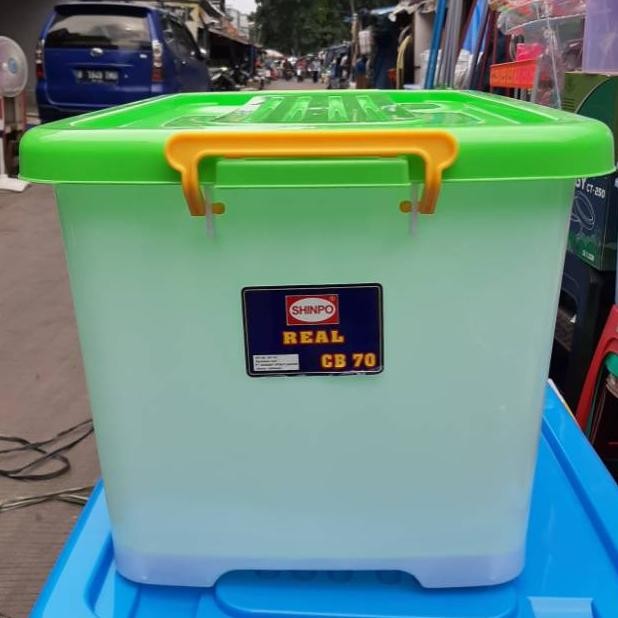 Jual Kontainer Box Roda 70 Liter Shinpo / Container Box Plastik / Box ...