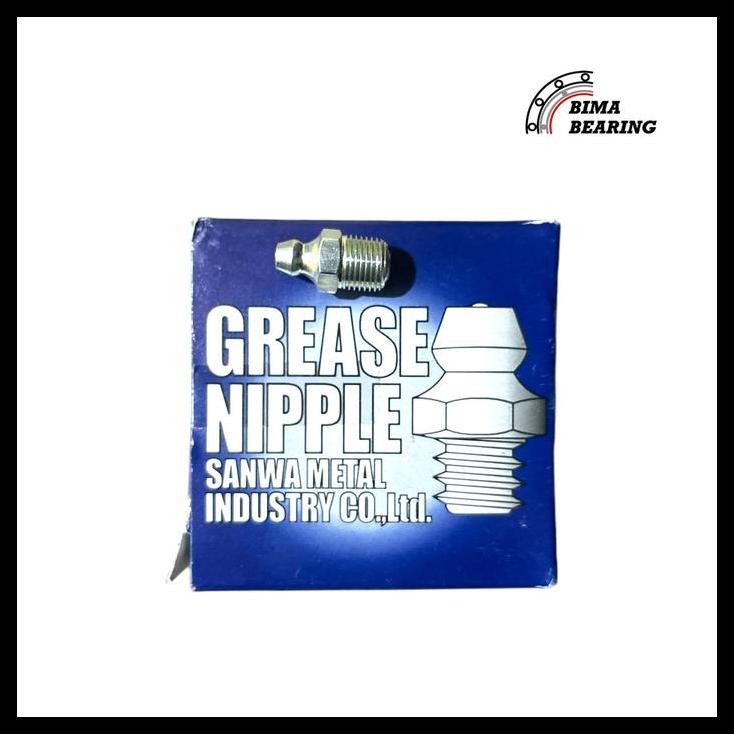 Jual GRATIS ONGKIR GREASE NIPPLE 10MM 1/8 PT STRAIGHT STR SANWA JAPAN ...