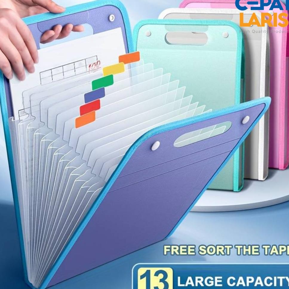 Jual Cl Tas File Akordeon Tas File Handle Map File Clear Holder Tas ...