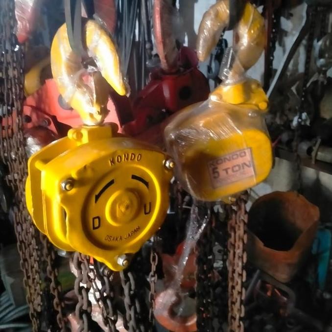 Jual ready CHAIN BLOK / TAKAL / TAKEL 5 TON KONDO OSAKA JAPAN | Shopee ...