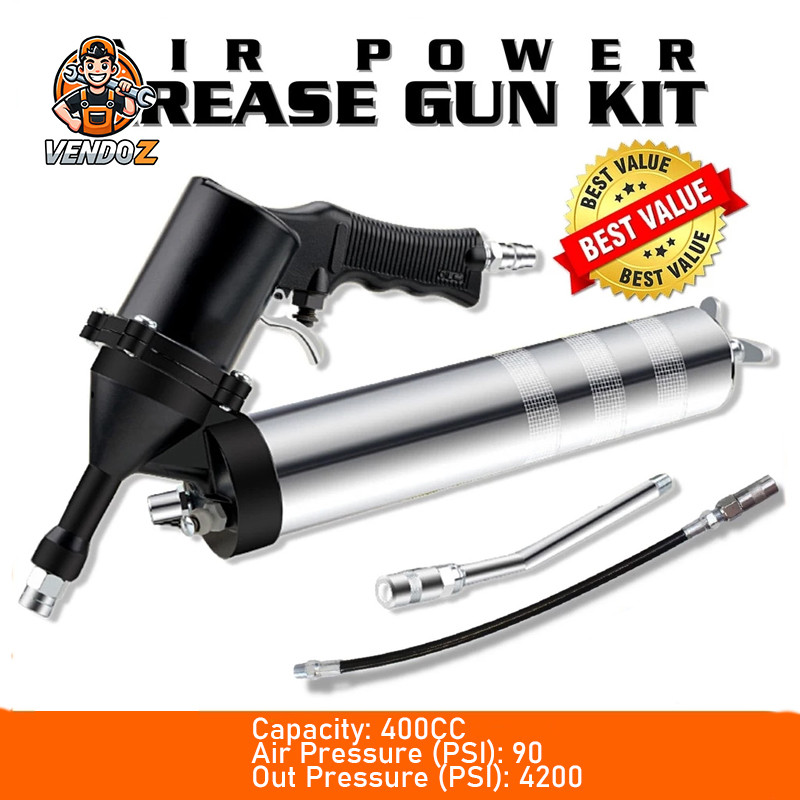 Jual Professional Pneumatic Air Power Grease Gun Kit Oli Gemuk Minyak ...