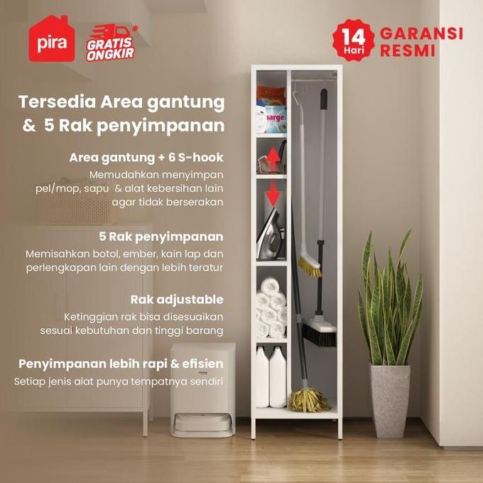 Jual Pira - Ren Mjc Lemari Sapu / Lemari Janitor / Lemari Serbaguna ...
