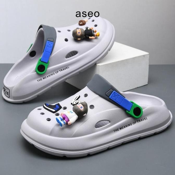 Jual Aseo Sandal Pria Wanita Couple Dewasa Baim Terbaru Lebaran 2025 ...
