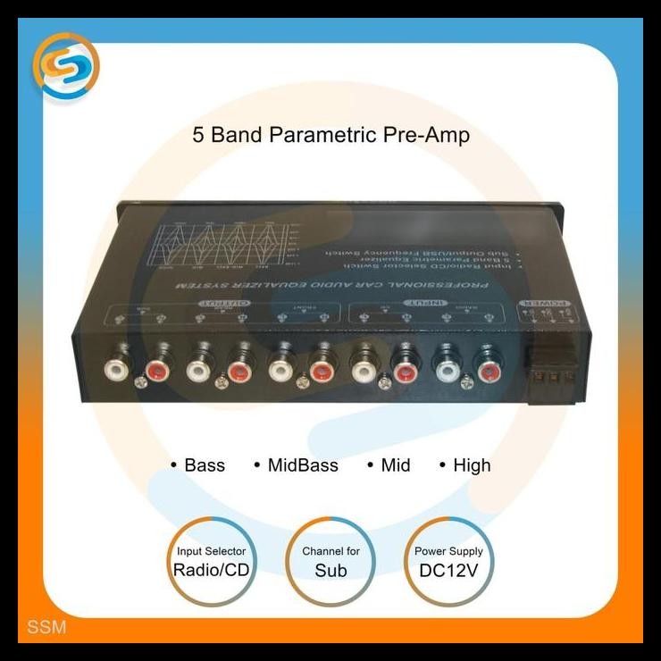 Jual DISKON PARAMETRIK PRE AMP - PARAMETRIC PREAMP 5 BAND SSM ...