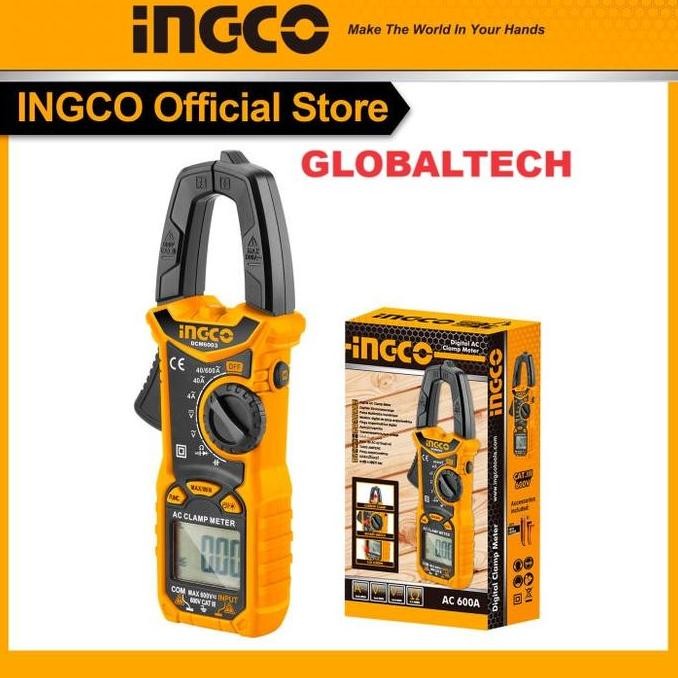 Jual INGCO DCM66001 TANG AMPERE AMPER 600V MULTI MULTIMETER DIGITAL ...