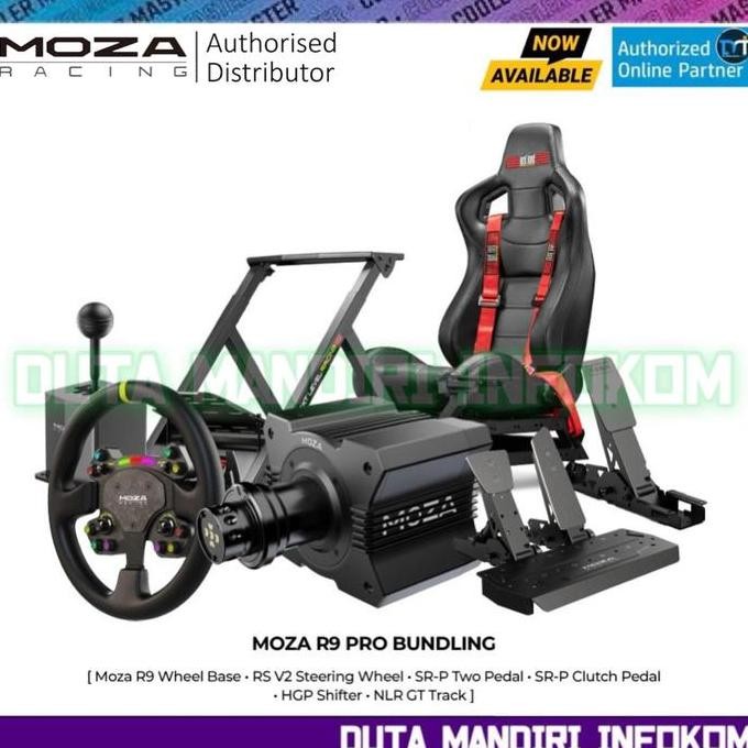 Jual MOZA RACING R9 PROFESSIONAL BUNDLING | RACING SIMULATOR STEERING ...
