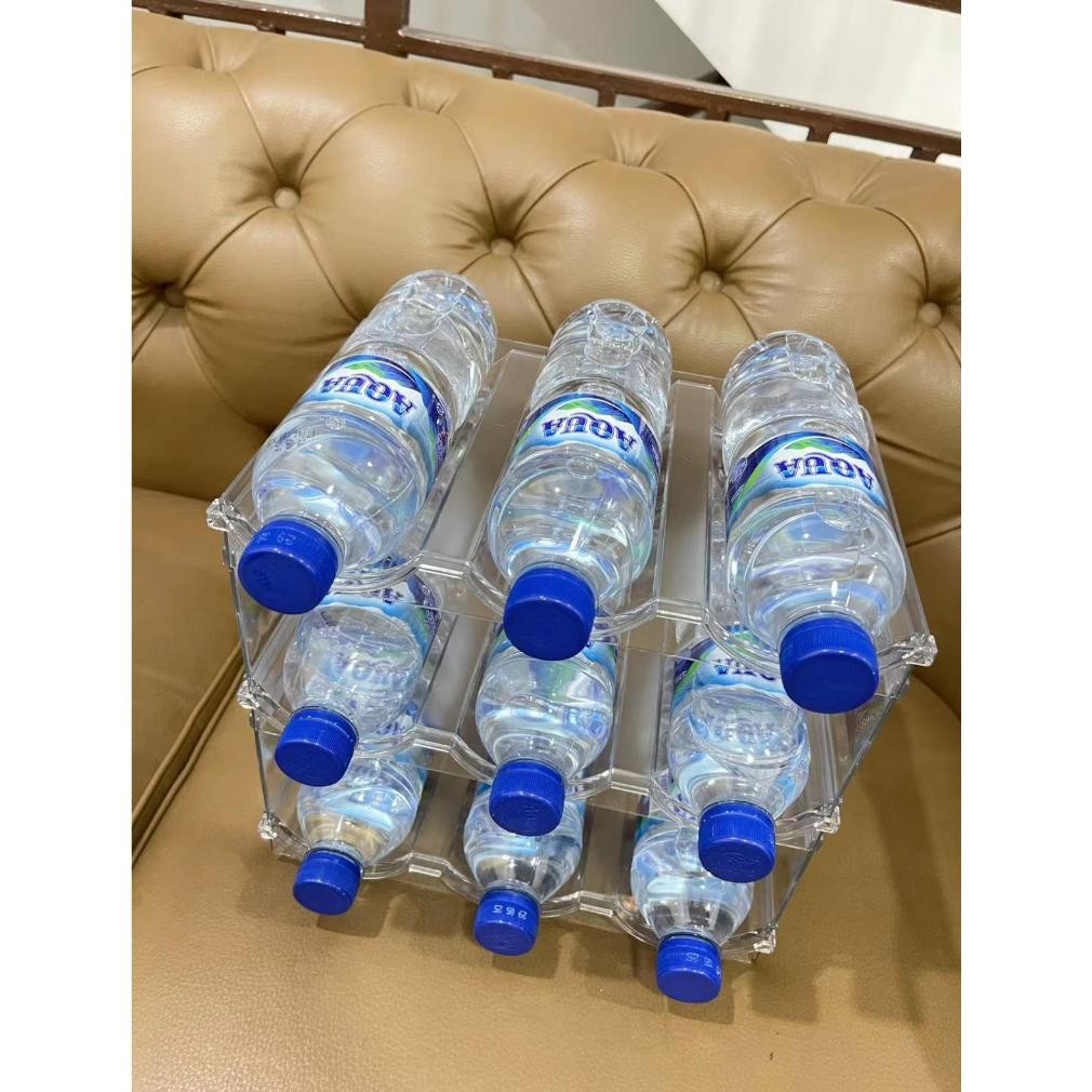 Jual Kekinian Rak Botol Minuman Susun Transparan Bottle Holder ...