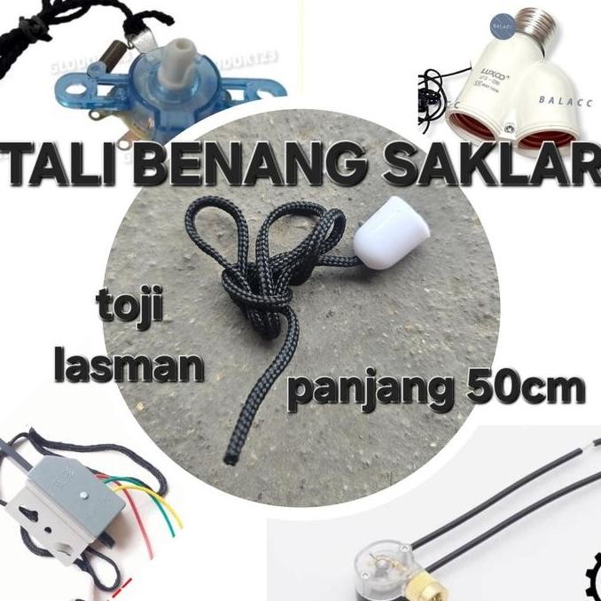 Jual ( TALI BENANG SAKLAR KIPAS WALL ) TALI TARIKAN TAMBANG BUAT SAKLAR ...