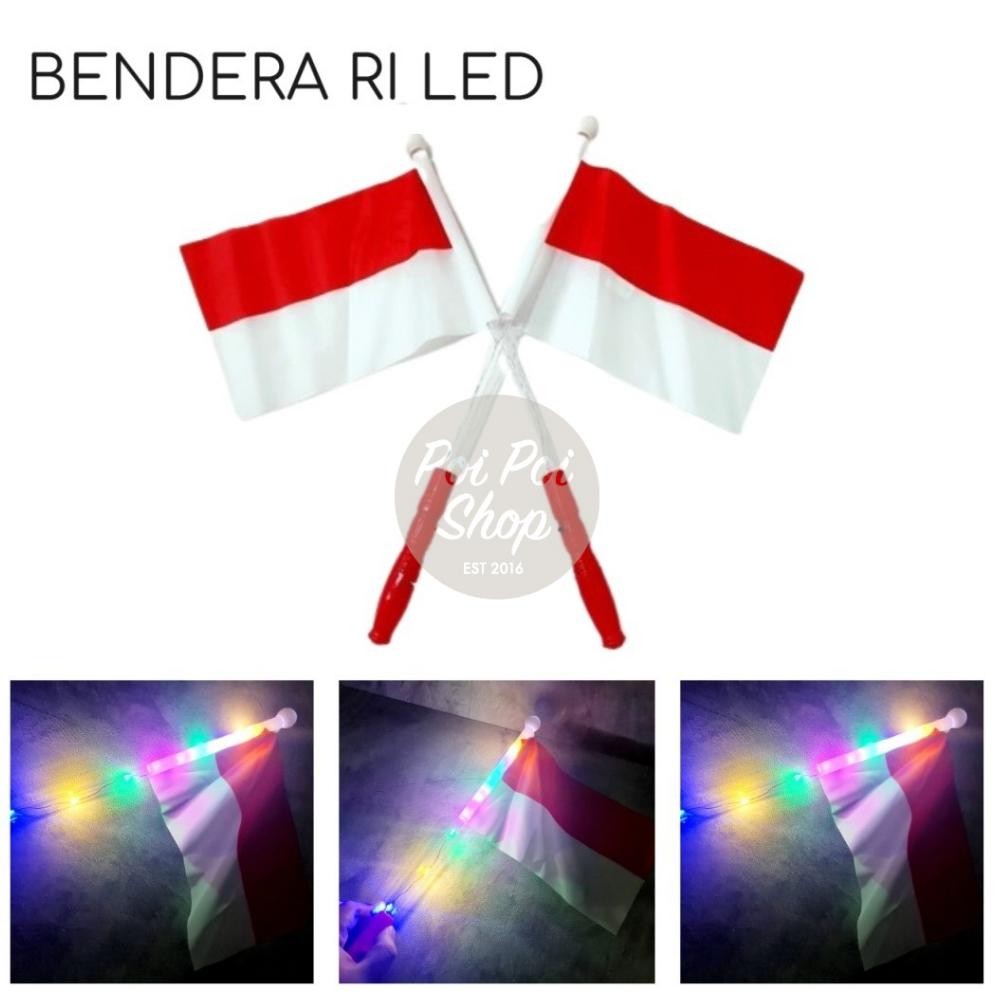 Jual Bendera Tangan Merah Putih LED 17 Agustus HUT RI Kemerdekaan ...