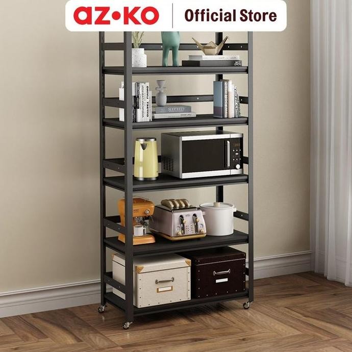 Jual Azko Krisbow Rak Besi 5 Tingkat Dengan Roda - Hitam Storage Rack ...