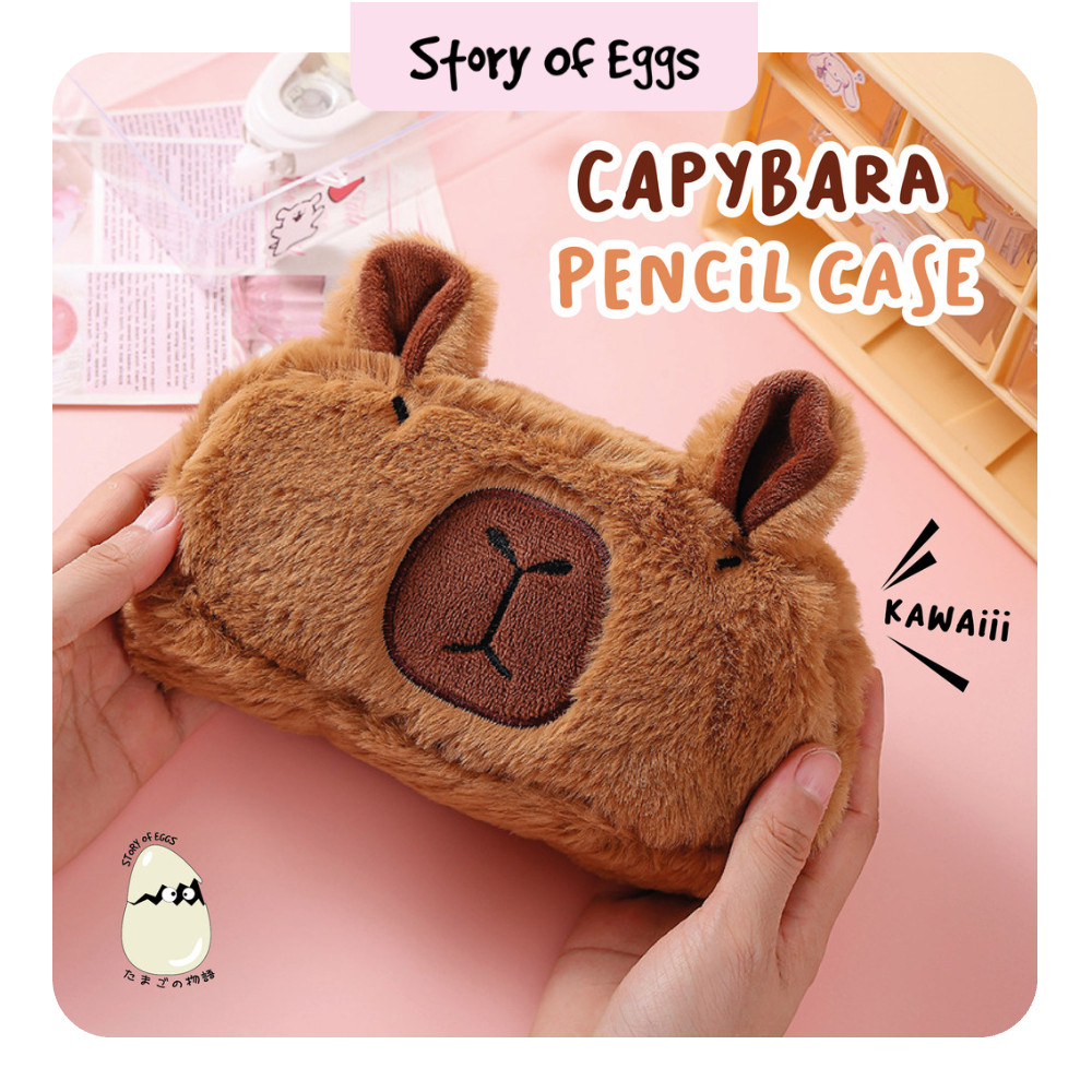 Jual Fluffy Capybara Pencil Case l Kotak pensil Capybara l Kotak Pensil ...