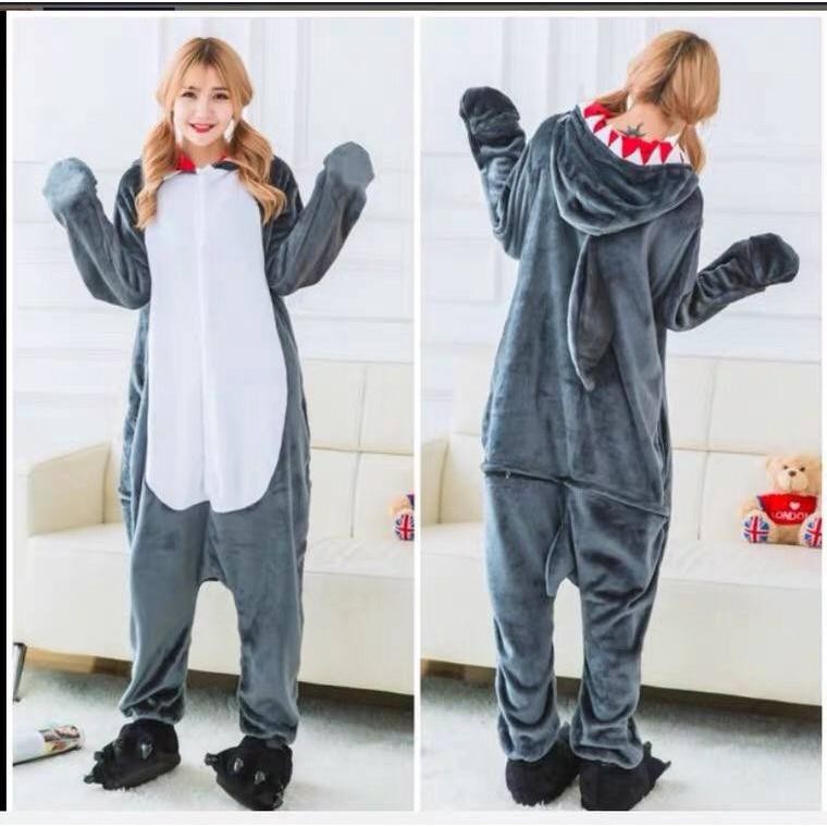 Jual Ac Baju Onesie Baby Shark Ikan Hiu Paus Piyama Kostum Cosplay ...