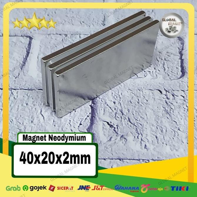 Jual Magnet Neodymium Kotak 40X20X2Mm | Shopee Indonesia