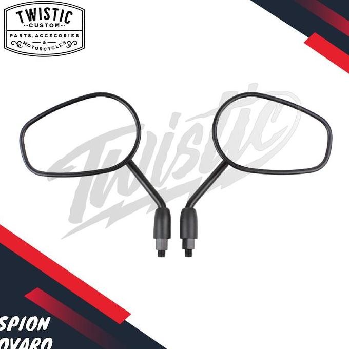 Jual Spion Oval Ovaro Aluminium Motor Kawasaki Vulcan W175 W250 Eliminator Honda Rebel Benelli ...