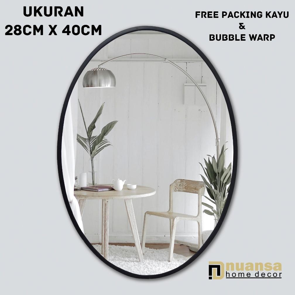 Jual CERMIN OVAL GANTUNG - CERMIN OVAL AESTHETIC - CERMIN MINIMALIS ...