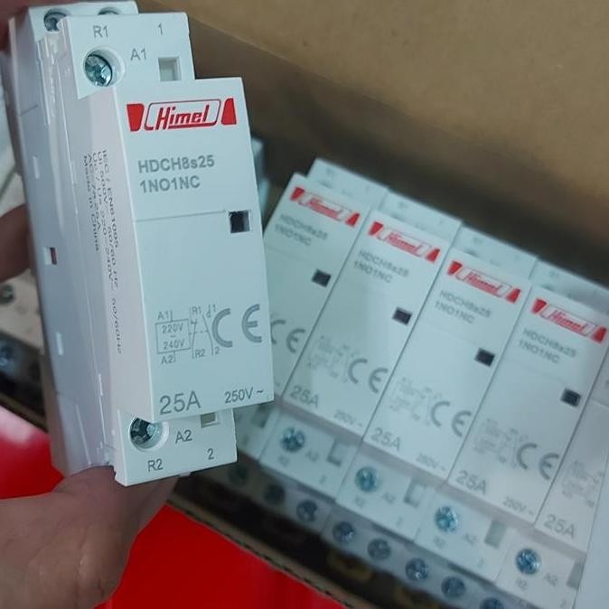 Jual Modular Contactor Himel 2P 25A 2No Tipe Hdch8S25220 New Stok ...