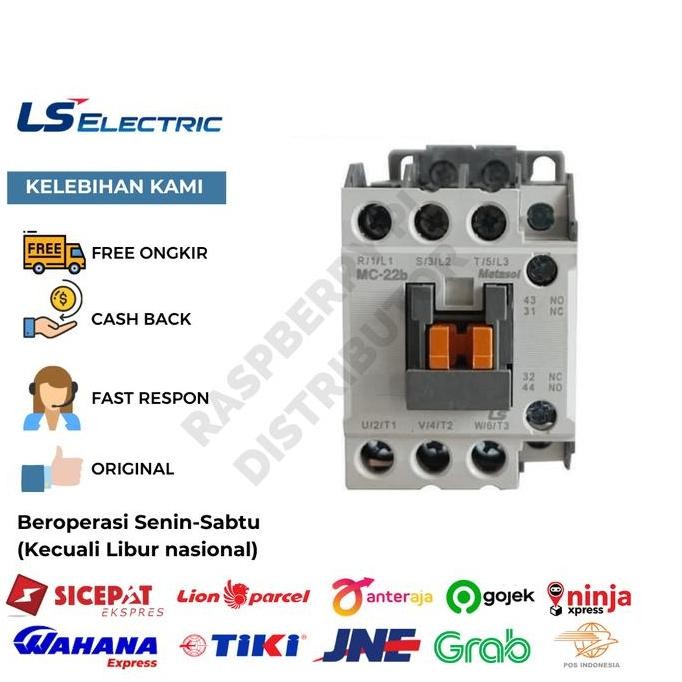 Jual Ls Kontaktor 22A 11Kw Contactor Mc-22B 1A1B Ac 220 V Terbaru ...