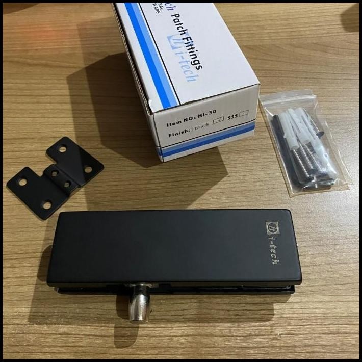 Jual Pivot PT 30 Over Panel Top Patch Fitting Pintu Kaca PT30 Hitam ...