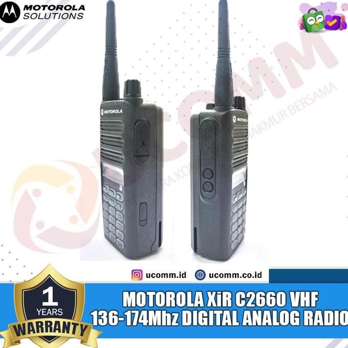 Jual Murah Motorola Xir C2660 C 2660 Vhf Digital Analog Ht Dmr Garansi ...