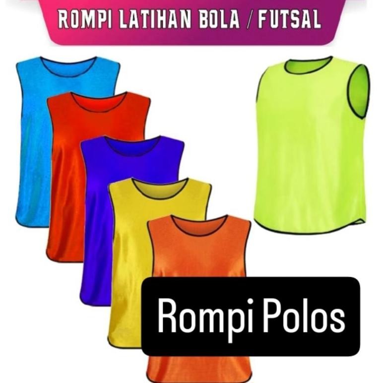 Jual Db27>> Rompi Bola/Futsal Dewasa Isi 6/12 Pcs All Color Ada Sablon ...