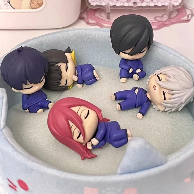 Jual Anime Blue Lock Figurine Sleeping 5pcs Dolls Isagi Yoichi Nagi ...