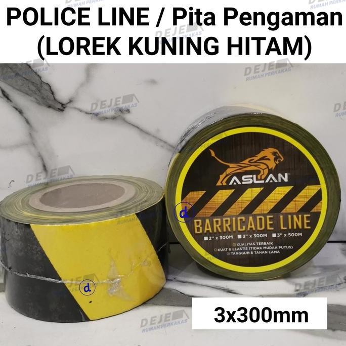 Jual Aslan Police Line Garis Polisi Pita Pengaman 3" Inch 300 M Meter ...